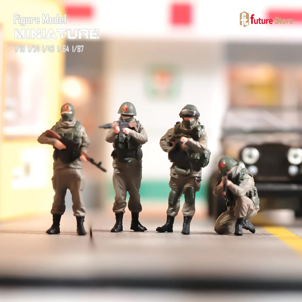 In Stock 1/87 1/64 1/43 1/24 1/18 Russian Male Soldiers Miniature ...