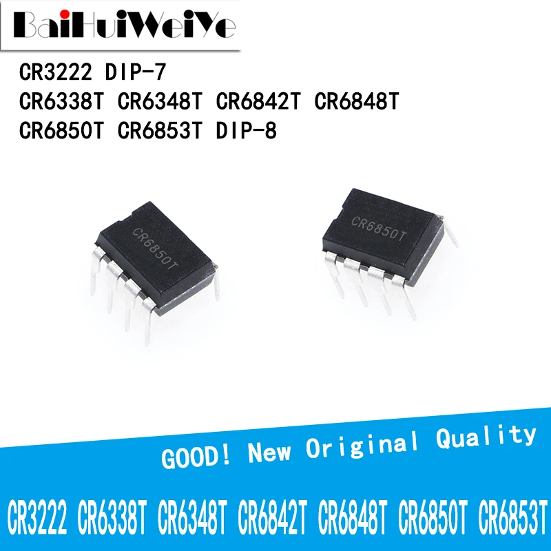 10Pcs-Lot-CR3222-CR6338T-CR6348T-CR6842T-CR6848T-CR6850T-CR6853T-DIP7 ...