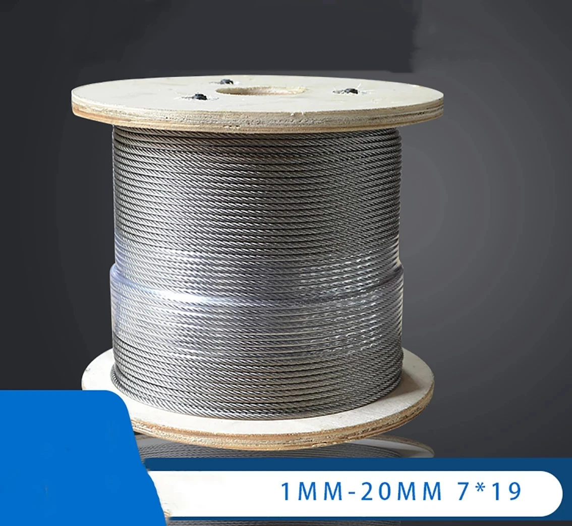 1Meter 1mm 1.2mm 1.5mm 2.0mm 2.5mm-5mm 7*19 304 Stainless Steel Wire ...
