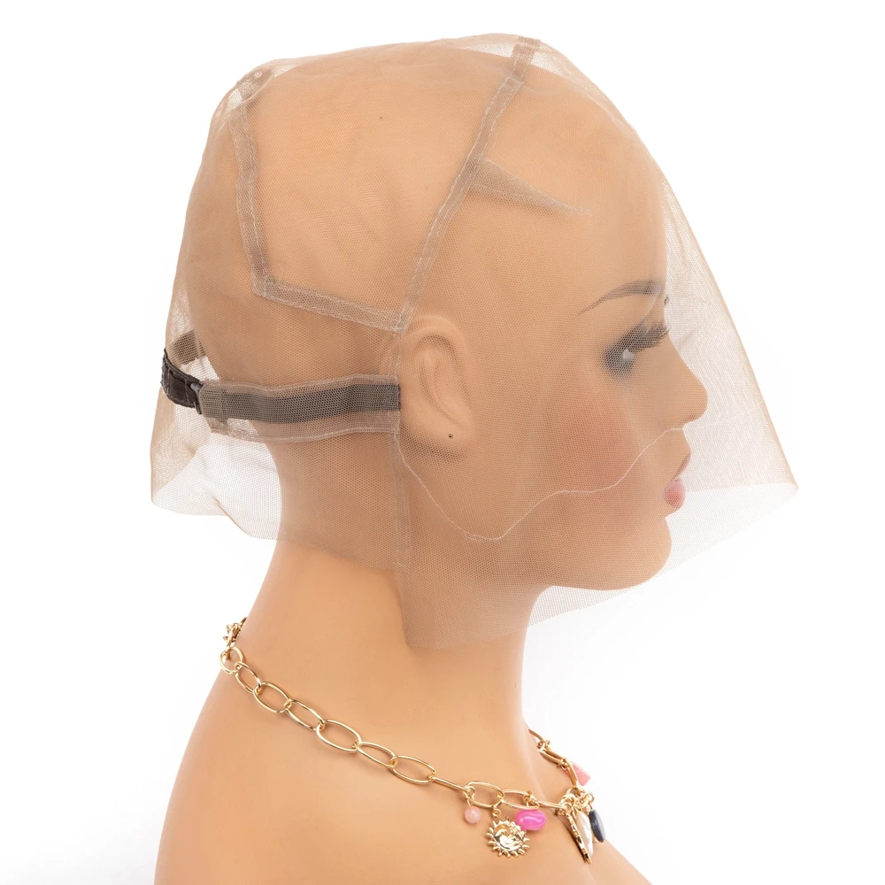 Bonnet de perruque à dentelle complète, avec bretelles réglables, base ...