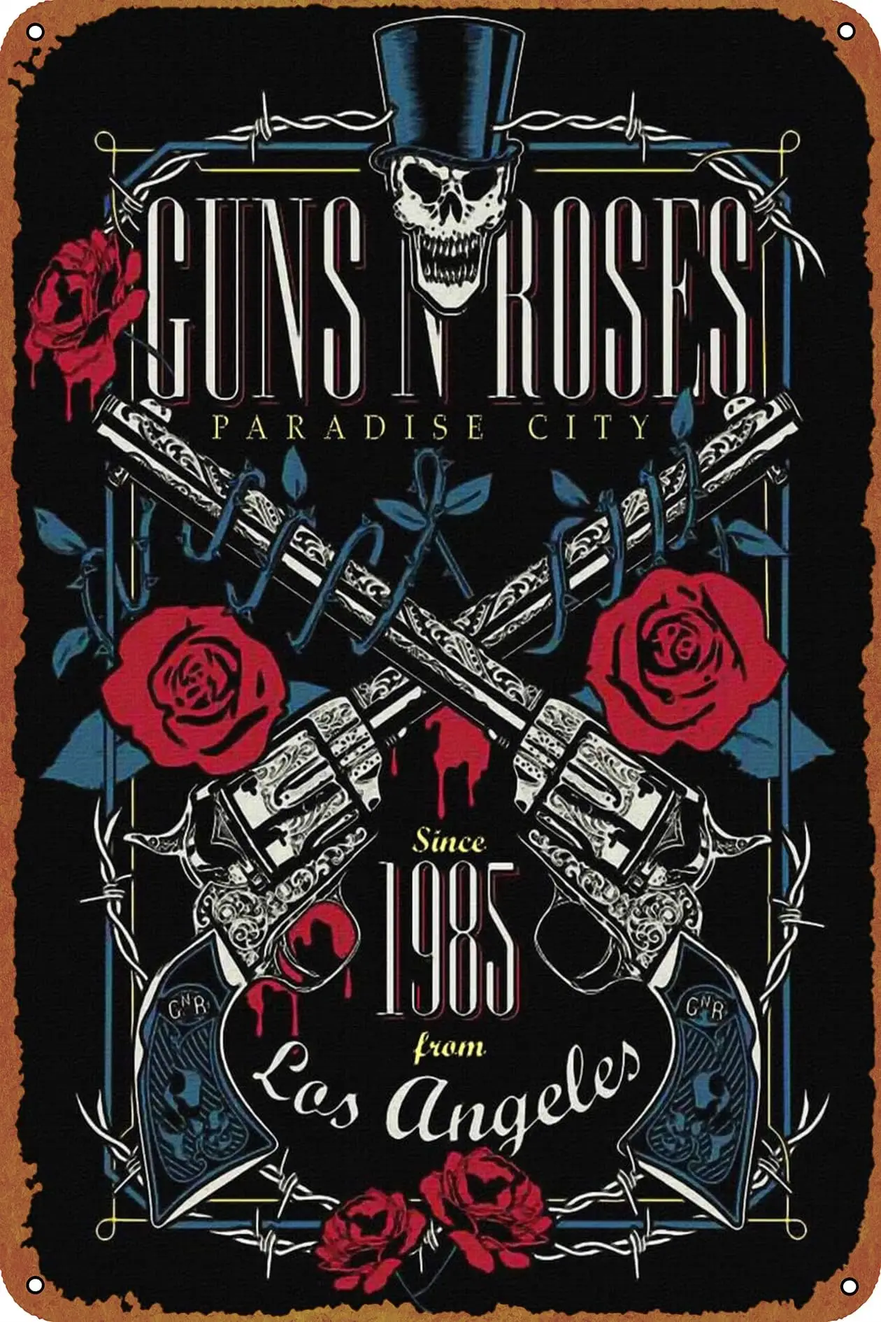 Guns-N-Roses-Guns-N-Roses-Metal-Tin-Sign-Poster-Vintage-Art-Wall-Decor ...