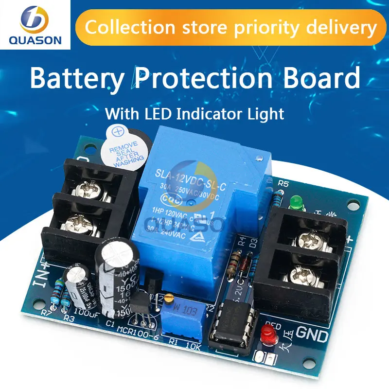 Universal 12V Battery Protection Board with Delay Anti-over-discharge ...