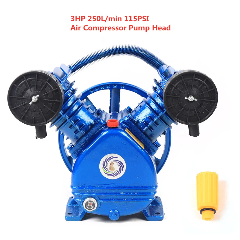2-2KW-3HP-Air-Compressor-Pump-Head-V-Style-2-Piston-Twin-Cylinder-V ...