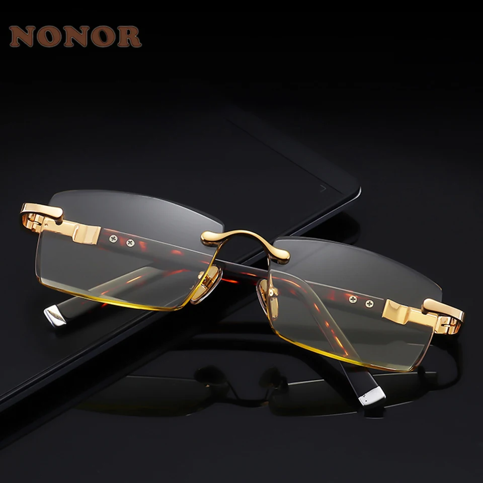 Diamond Cut Rimless Eyewear Frame | Diamond Glasses Frames Men ...
