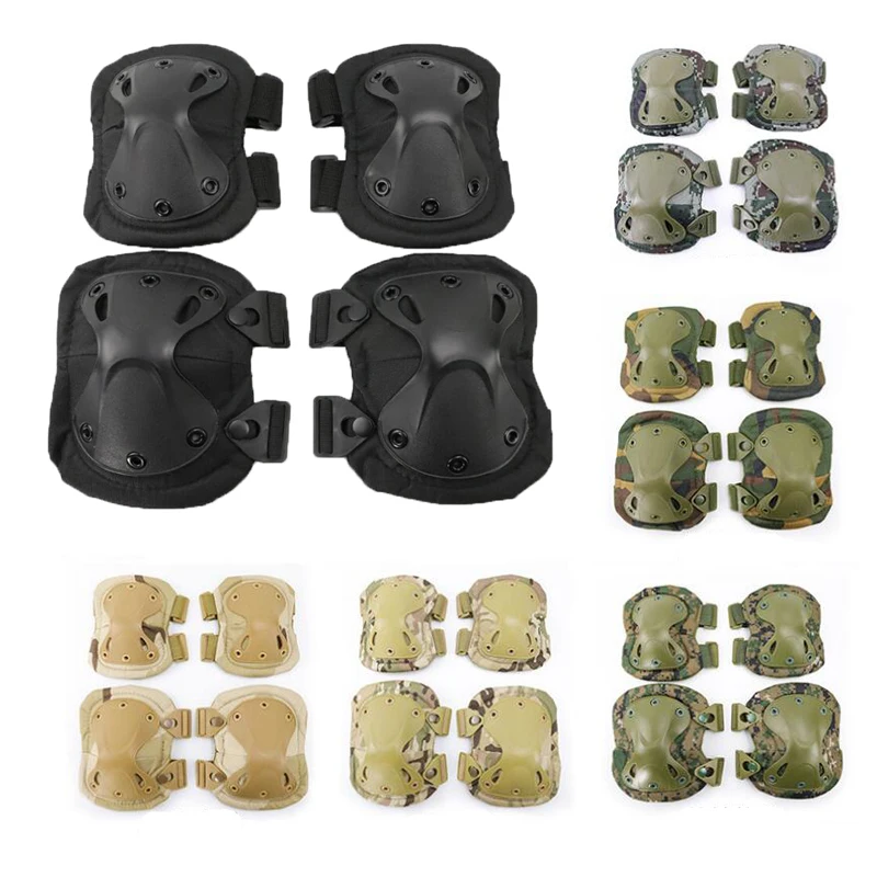 Tactical-Knee-Pad-Elbow-CS-Military-Protector-Army-Airsoft-Outdoor ...