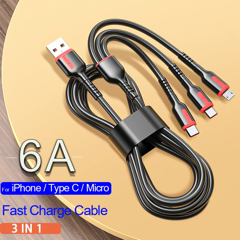 66W-6A-USB-Type-C-Fast-Charge-Cable-For-Xiaomi-Redmi-POCO-Huawei-Phone ...