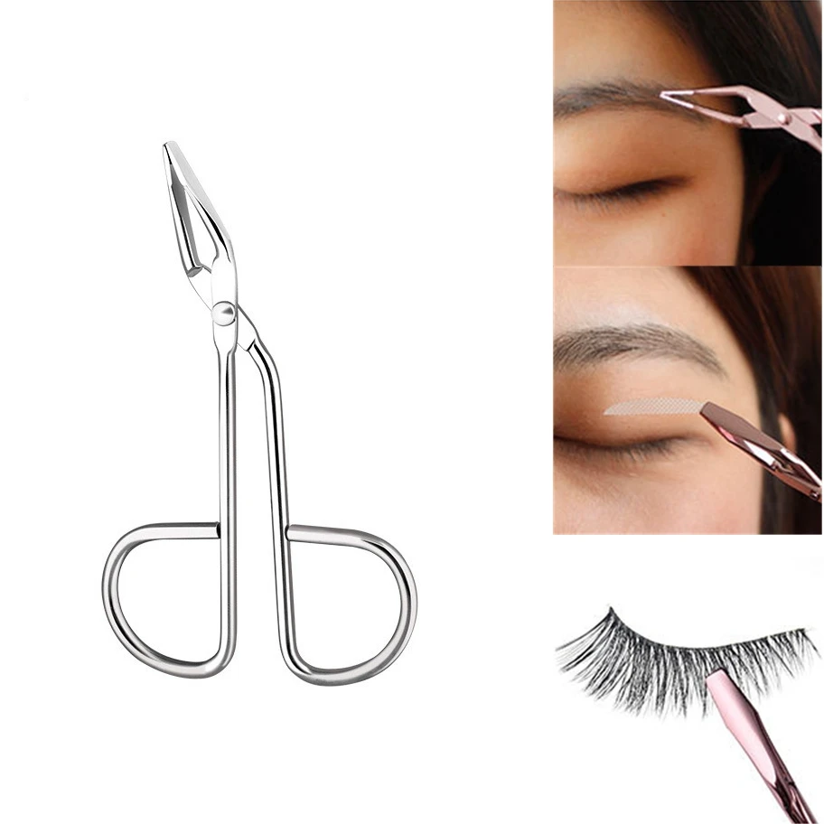 Eyebrow Plucker Stainless Steel Elbow Clip Scissors Tweezers Pliers ...