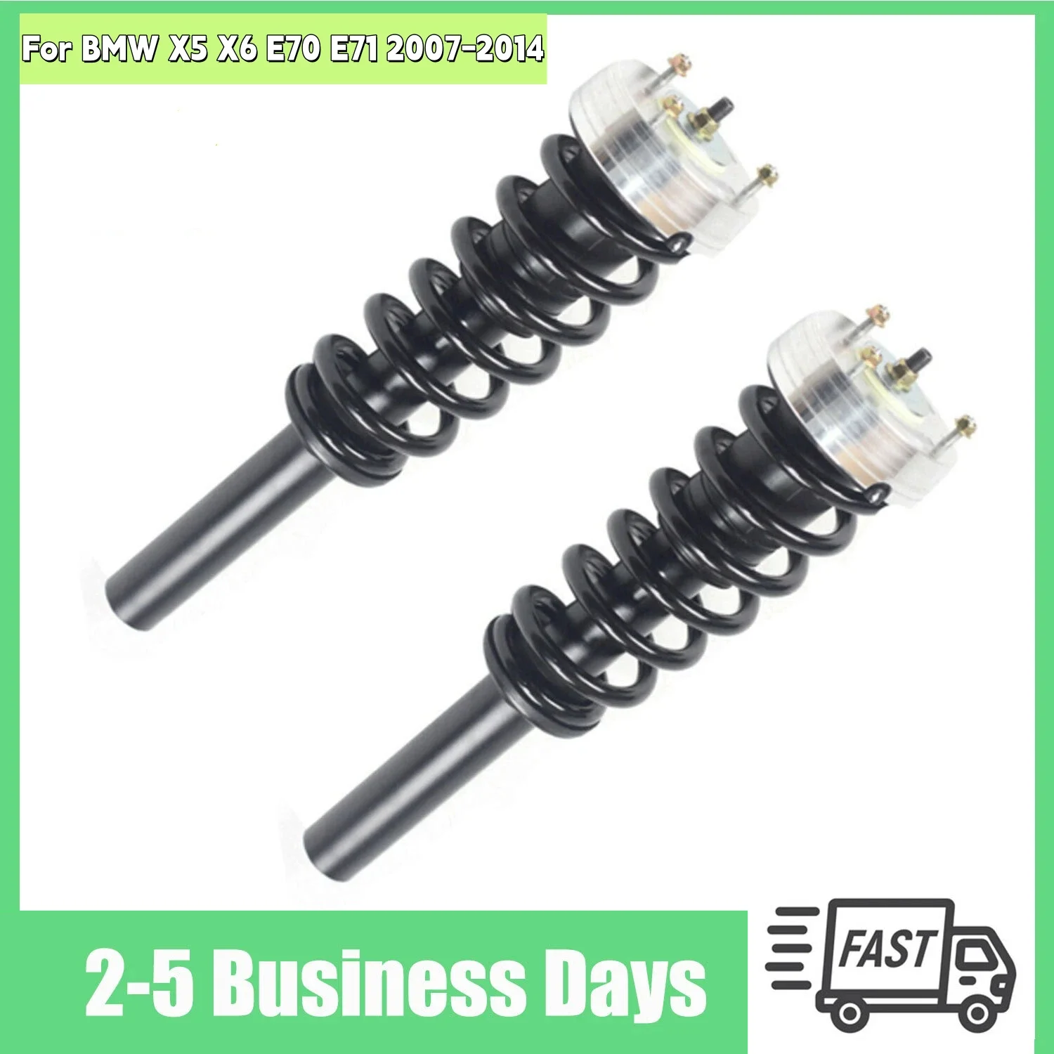 Pair Front Shock Absorbers Fit For BMW X5 X6 E70 E71 2007-2014 Front ...