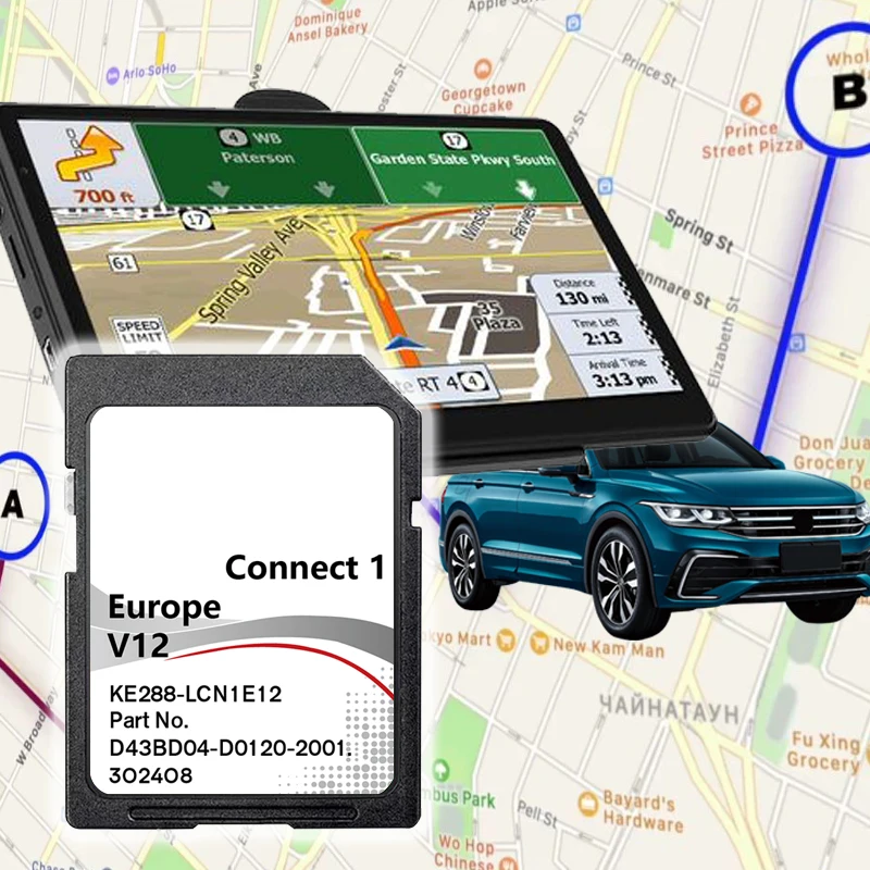 Genuine for Nissan Connect 1 V12 Update Latest Maps 2022 Sat Nav Memory ...
