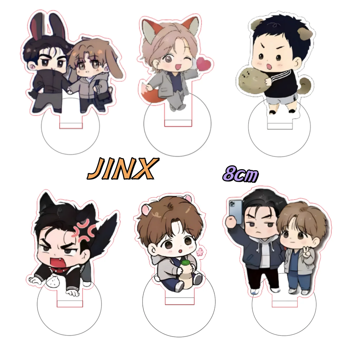 Lindo-Anime-coreano-Manga-BL-Manwha-Jinx-acr-lico-Placa-de-pie-Joo ...