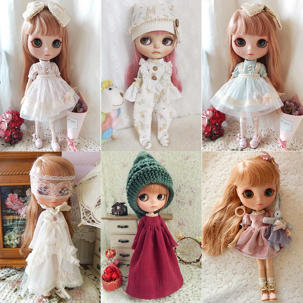 New-Blyth-long-T-shirt-Lace-Skirt-Barbies-DressDoll-Blyth-Doll-Clothes ...