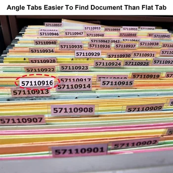 120 PCS Hanging Folder Tabs And Inserts For Quick Identification Of ...