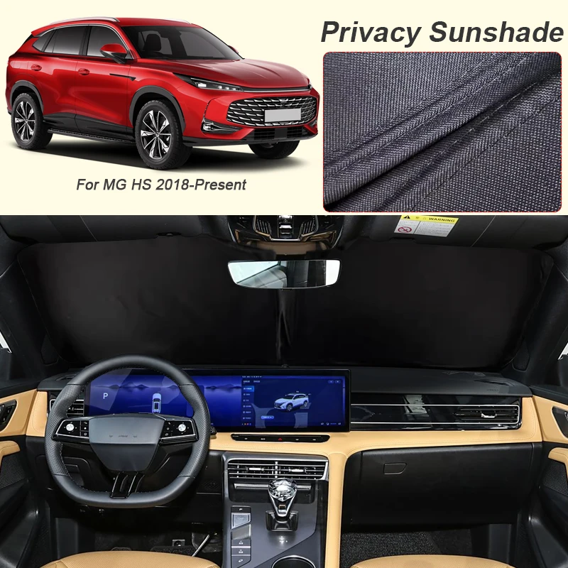 Car Black Windows Privacy Sunshade For MG HS 2018-Present Auto Anti-UV ...