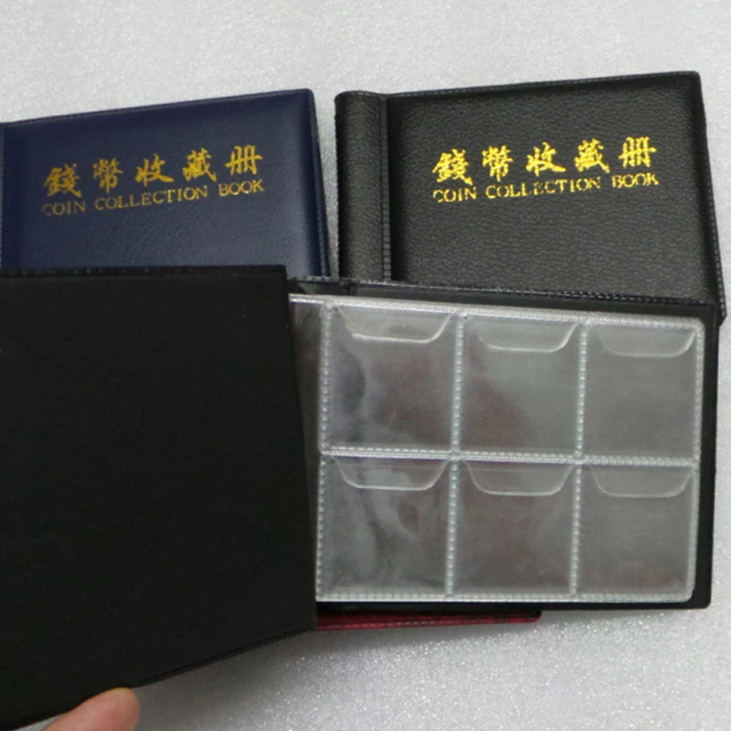 Collection Album 60 Pockets Coin Storage Book Can Put Less Than 35mm ...