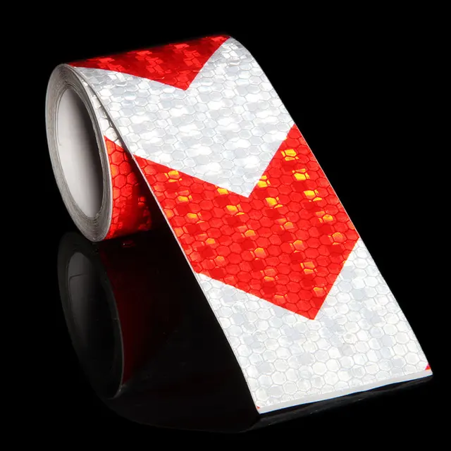 Dot Reflective Tape Self-Adhesive Reflective Warning Tape | Red & White ...