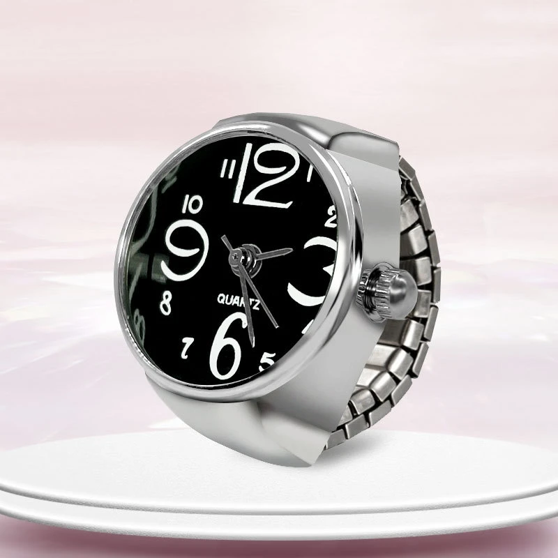 Reloj-de-anillo-con-esfera-Circular-para-hombre-y-mujer-pulsera-de-mano ...