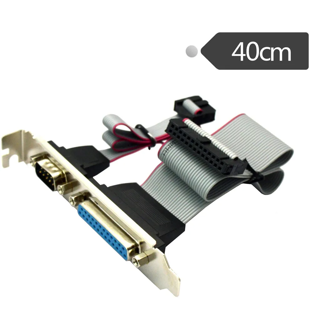 DB25-DB9-Motherboard-Parallel-LPT-Cable-Slot-Bracket-DB25-Female-to-IDC ...