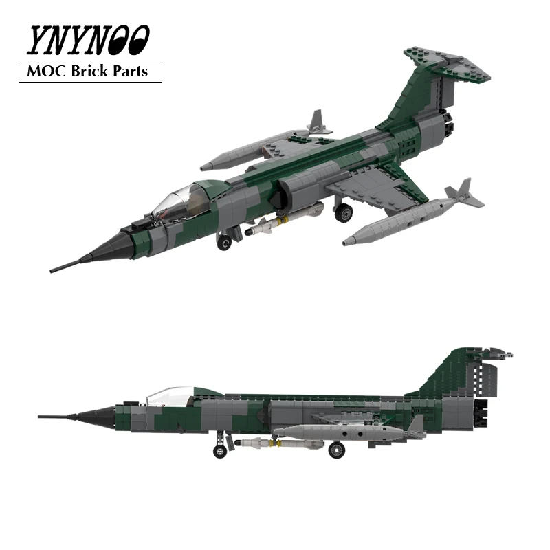 NEW-MOC-F-104-Starfighters-Building-Blocks-Model-1-35-Supersonic ...