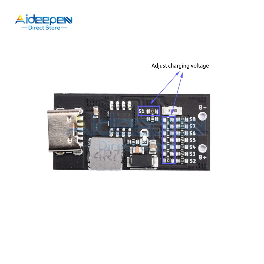 2Pcs Type c USB 5V NiMH Battery Charger Module CJC5288 Module Battery ...