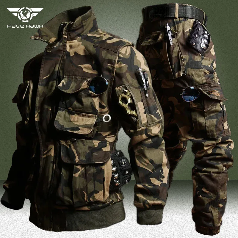 Military-Cargo-Sets-Men-High-Quality-Wear-resistant-Tactical-Jackets ...