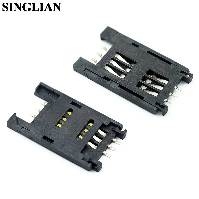 1pcs-SIM-Card-Base-Clamshell-Full-Plastic-Clamshell-Card-Holder-Six-Pin ...