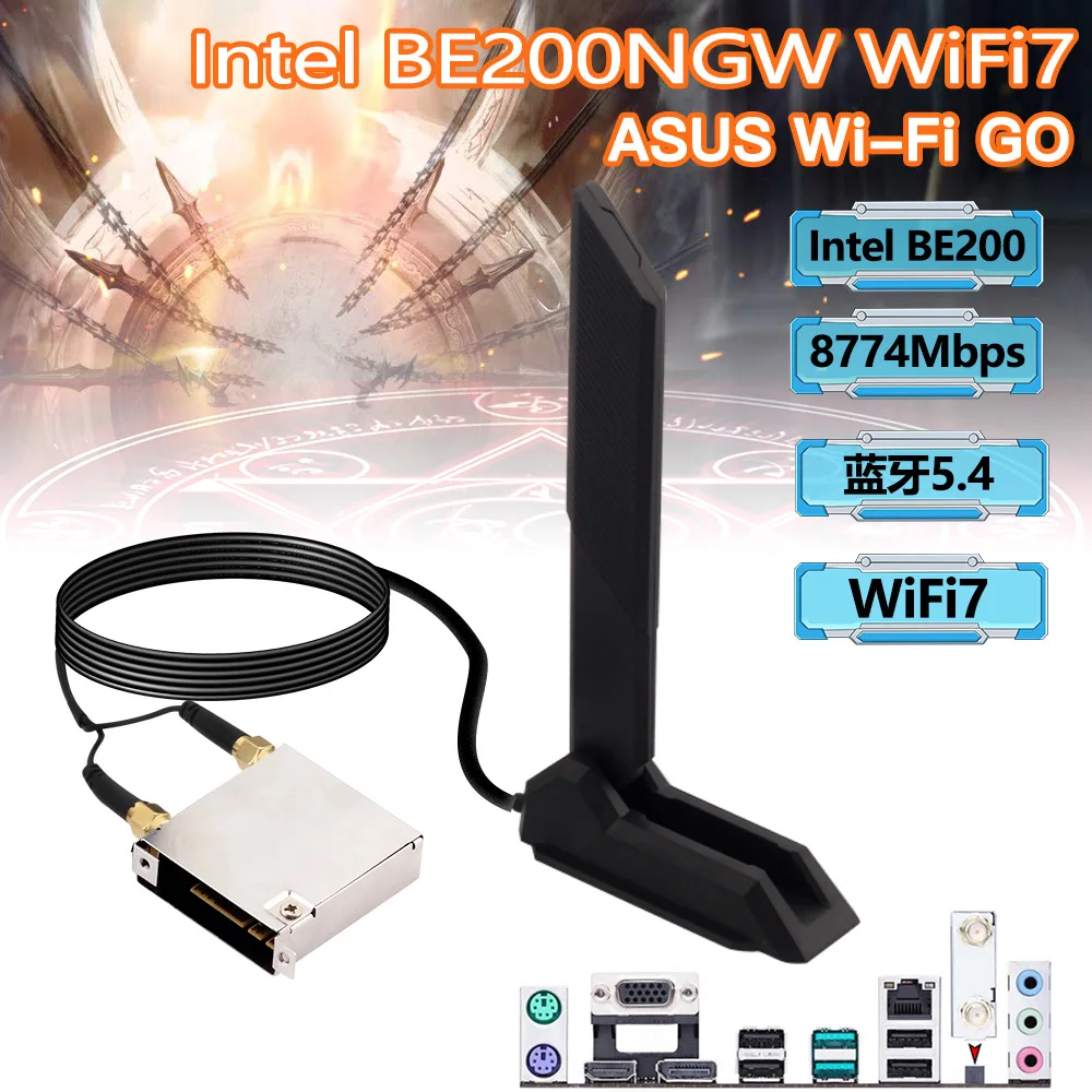Intel-AX210-AX211-AX200-AX201ASUS-WiFi-Go-Network-Adapter-WiFi-6E ...