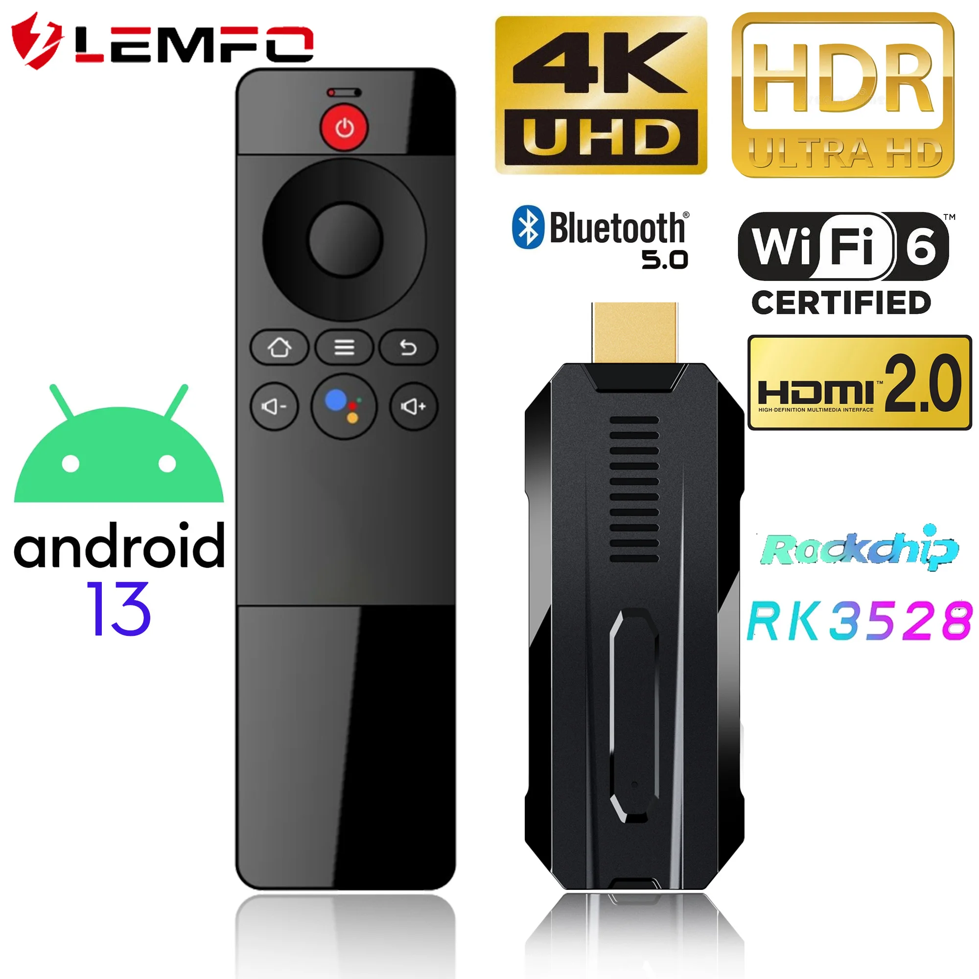 LEMFO-ATV-Android-13-Smart-TV-Stick-Mini-Chipset-RK3528-4K-8K-HDR-WIFI6 ...