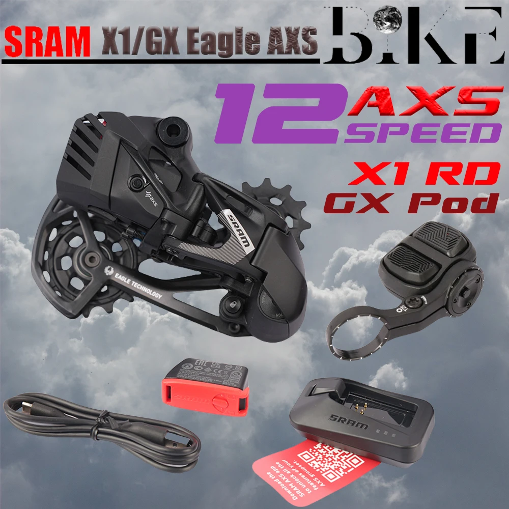 SRAM-X1-GX-Eagle-AXS-12-Speed-12V-Rear-Derailleur-POD-Shifter-Right ...
