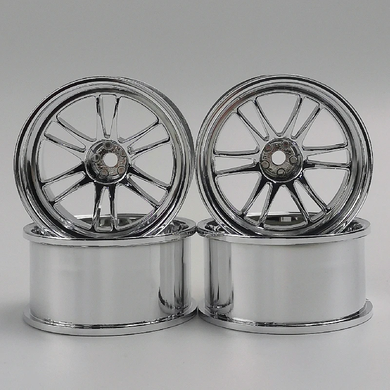 4pcs 9mm Offset RC Car 1/10 Scale Plastic Wheels Rims Drift On road ...