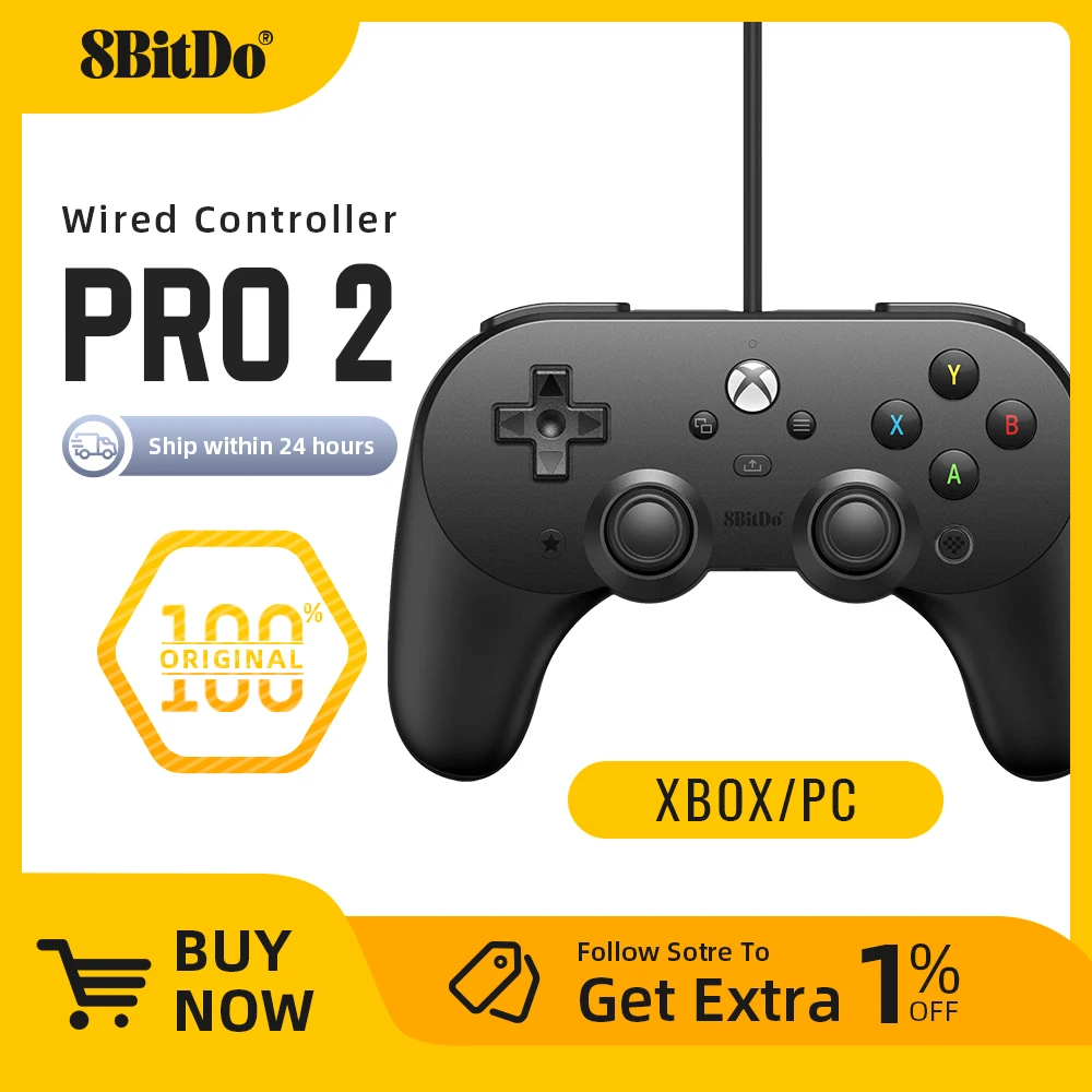 8bitdo pro 2 Xbox controlador con cable blanco negro Rosa controlador para Xbox Series S X Xbox ...