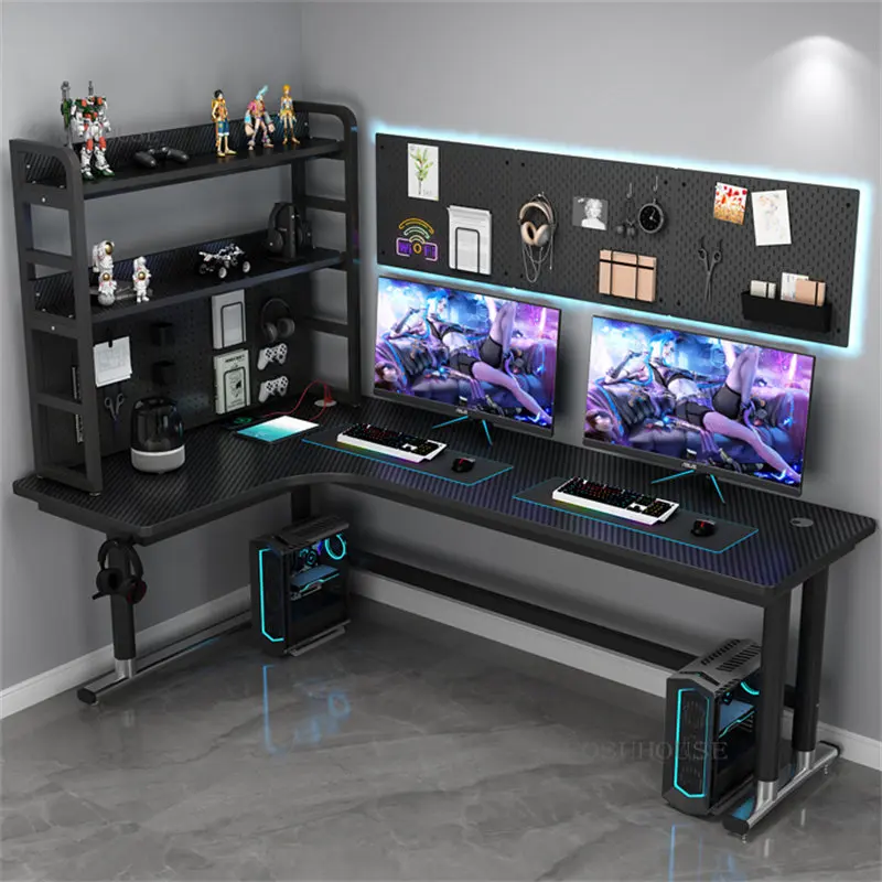 Modern-L-Shape-Corner-Gaming-Table-Desktop-Computer-Desk-Office ...