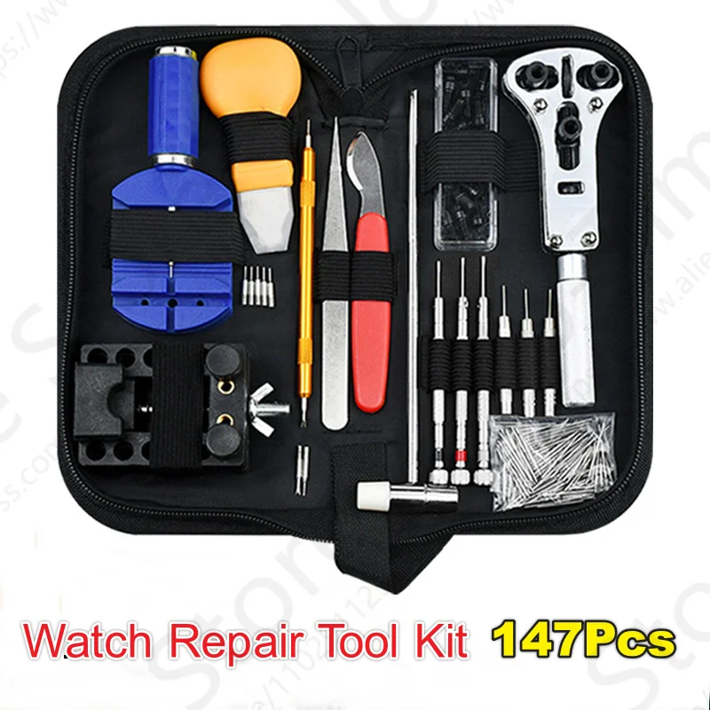 147-Pcs-Watch-Spring-Bar-Tool-Watch-Repair-Kit-Replace-Battery-Watch ...