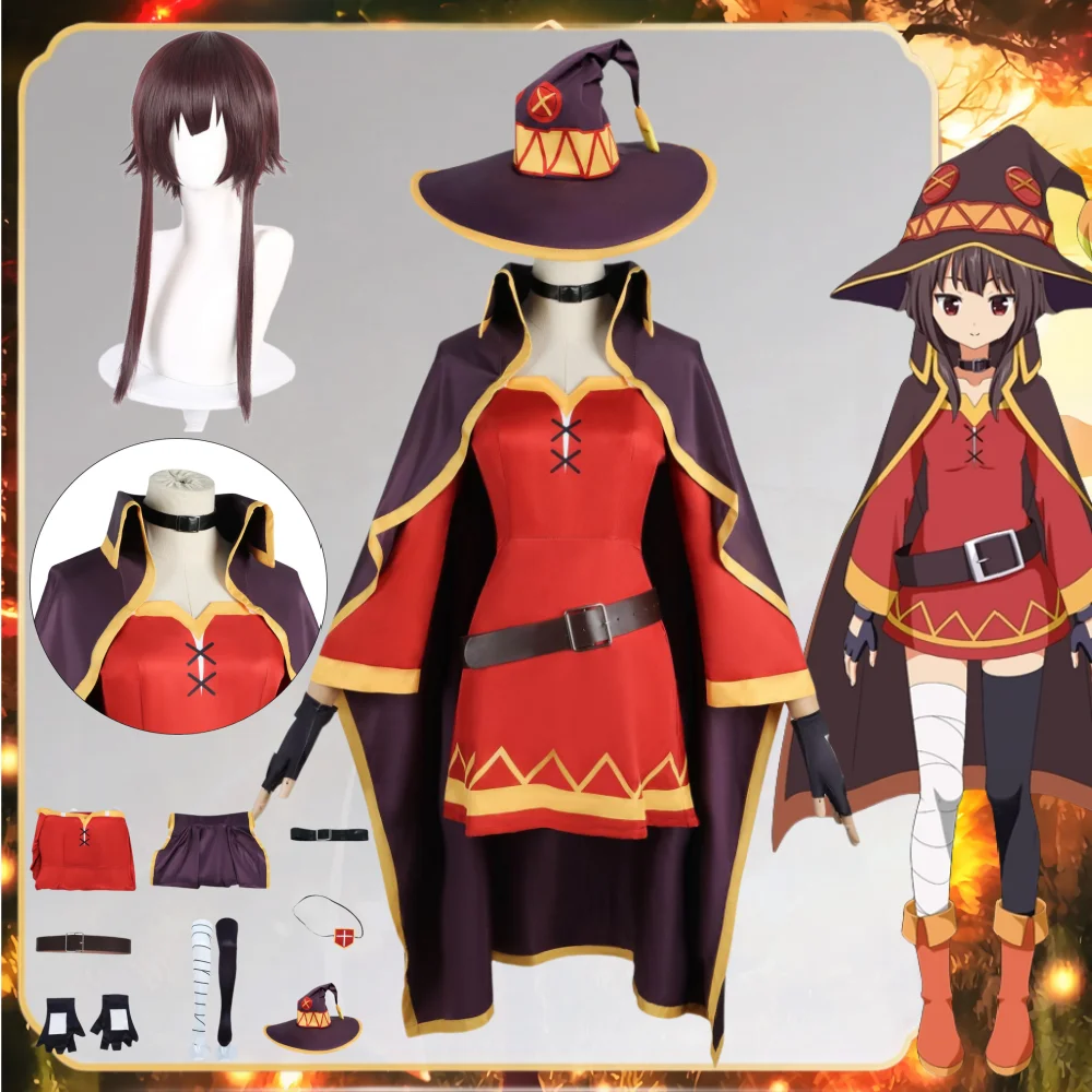 Megumin-Cosplay-Anime-bendici-n-de-Dios-Megumin-Cos-disfraz-para ...
