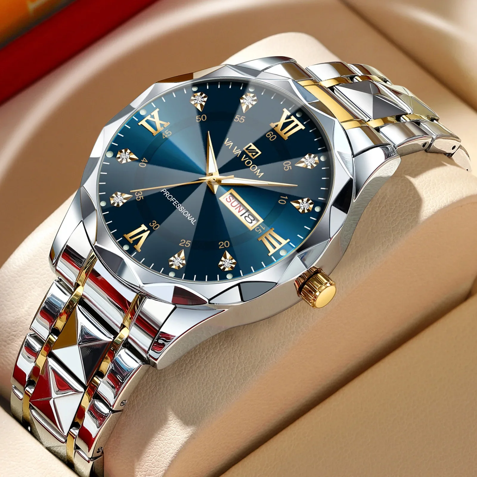 Men-s-Watches-Fashion-Rhombus-Mirror-Quartz-Watch-Man-Waterproof ...