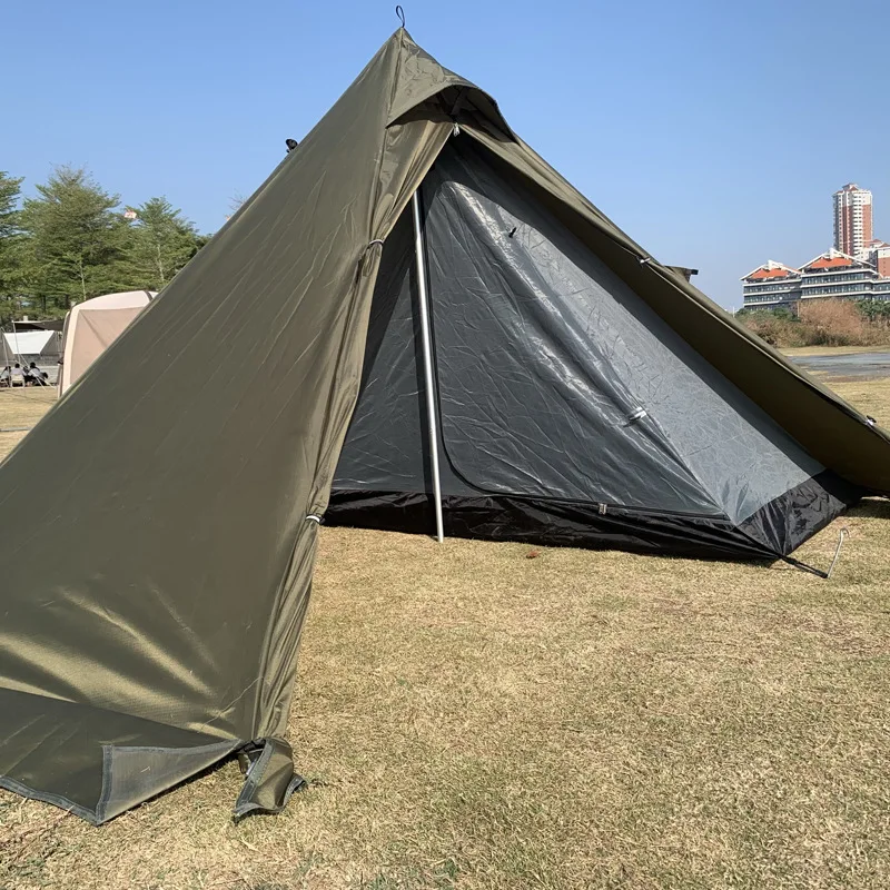 Flame-retardant-Pyramid-Hot-Tent-Outdoor-Camping-Waterproof-Teepee-Tent ...