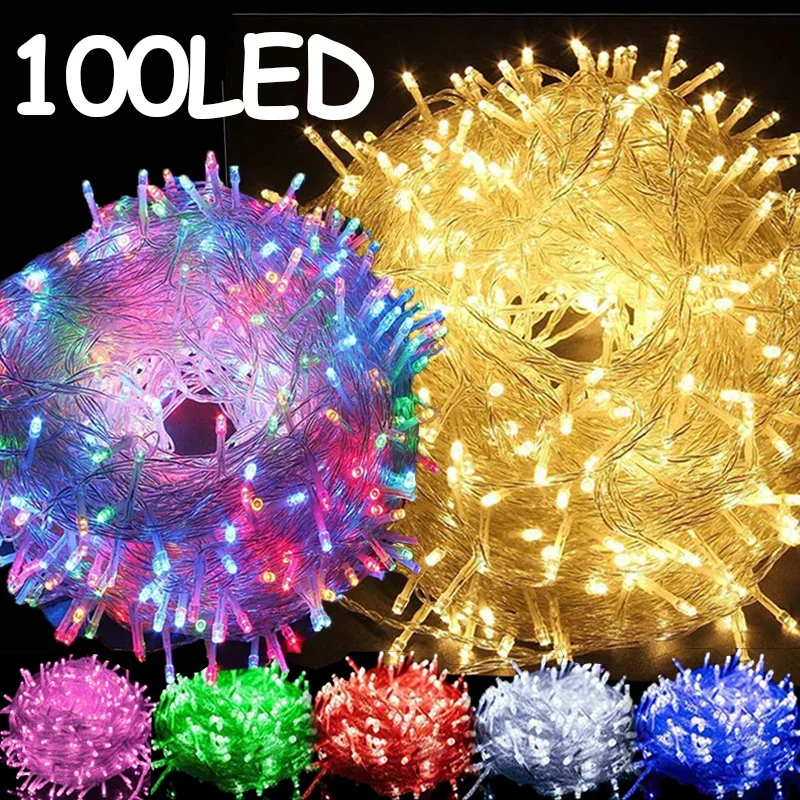 10-100LED-Outdoor-LED-String-Lights-Garden-Tree-Garland-Fairy-String ...