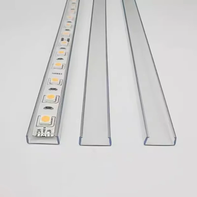 Led-Strip-Mounting-Bracket-Slot-Pvc-U-Shaped-Plastic-Led-Profile ...