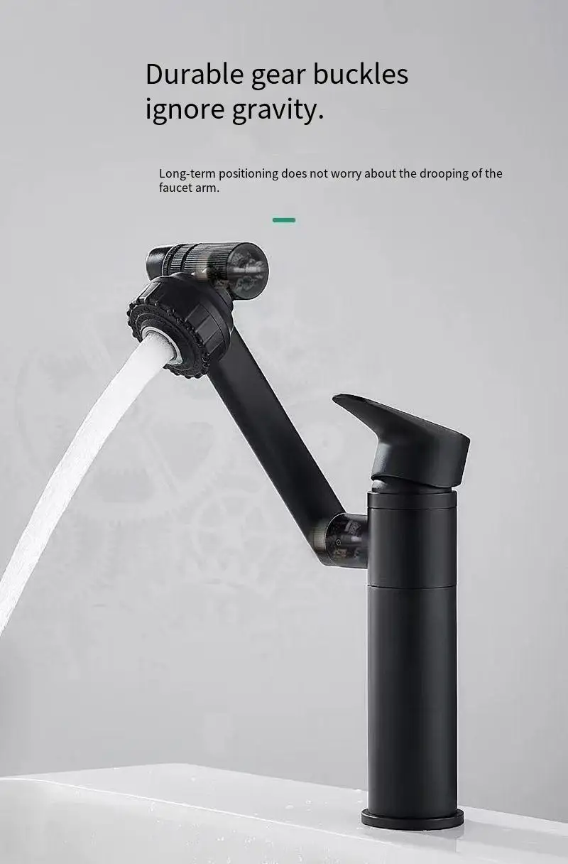 Universal Single-Hole Rotatable Multi-Directional Faucet - FaucetBazaar 1