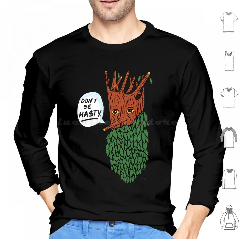 Treebeard Hoodie Cotton Long Sleeve Quote Treebeard Quote Nobody Cares ...