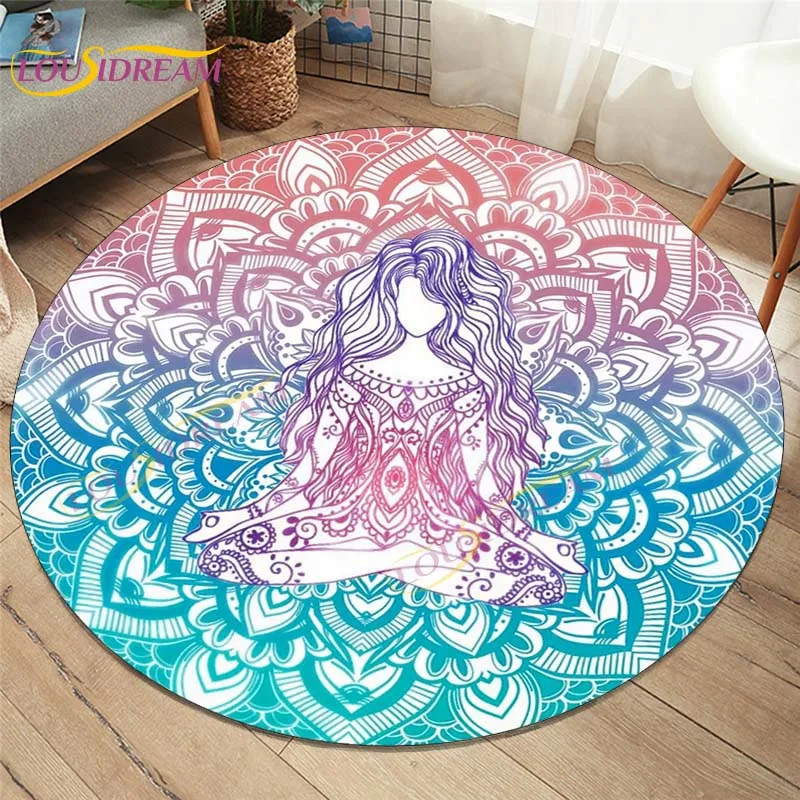 Vintage-Mandala-Round-Carpets-for-Living-Room-Sofa-Buddha-Yoga-Rug ...