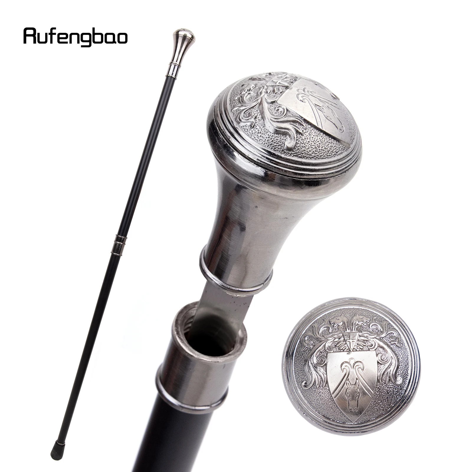 The Crusaders Horsehead Shield Totem Walking Stick with 26cm Hidden ...