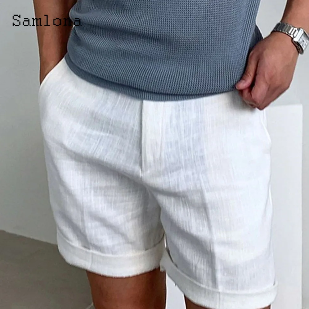 Short-Vintage-en-Coton-et-Lin-pour-Homme-Style-Europ-en-D-contract-pour ...