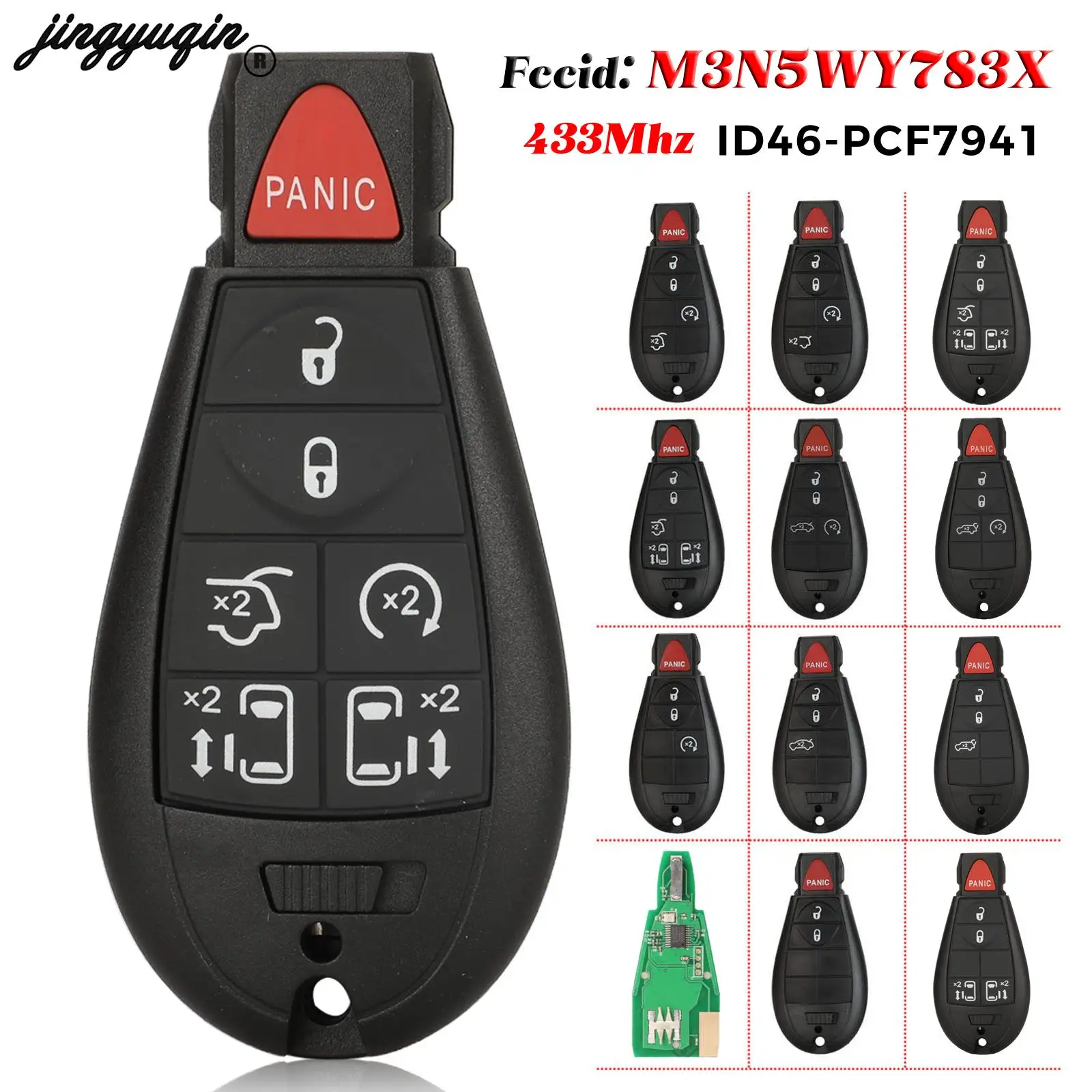 jingyuqin-M3N5WY783X-433Mhz-pcf7941-For-Chrysler-Town-Country-Fit-Jeep ...