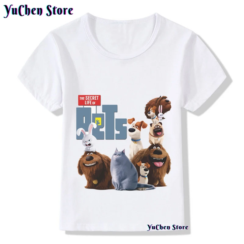 2022 New Style Snowball Rabbit Pet-secret Life T-shirt Cartoon Print ...