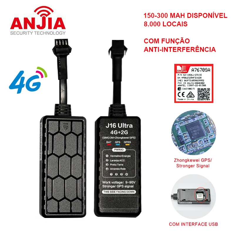 AnJia-J16-Ultra-4G-GPS-Anti-interference-Tracker-J16-Car-Motor-Bike ...