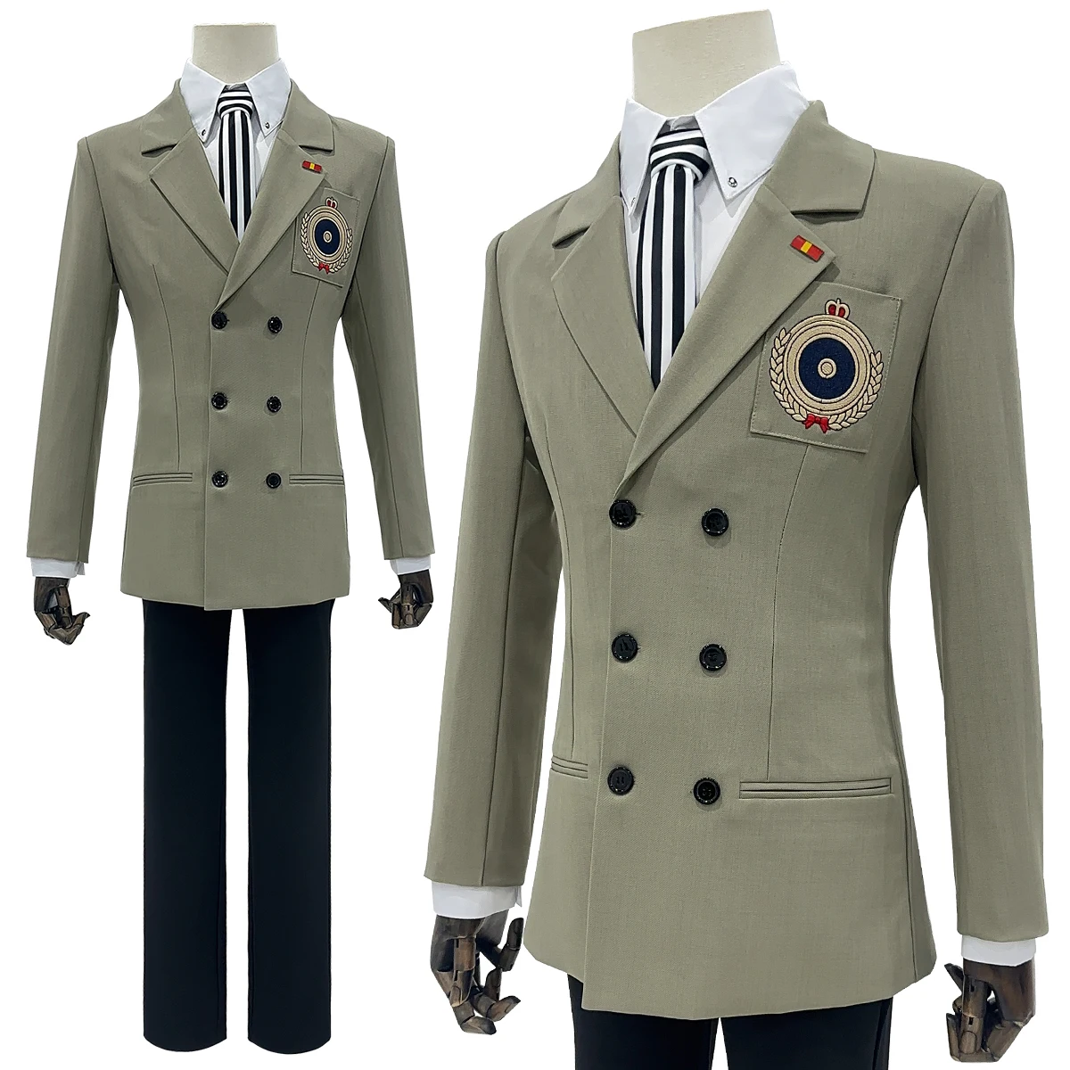 HOLOUN-P5-Game-Akechi-Goro-Cosplay-Costume-Wig-Detective-Uniform ...