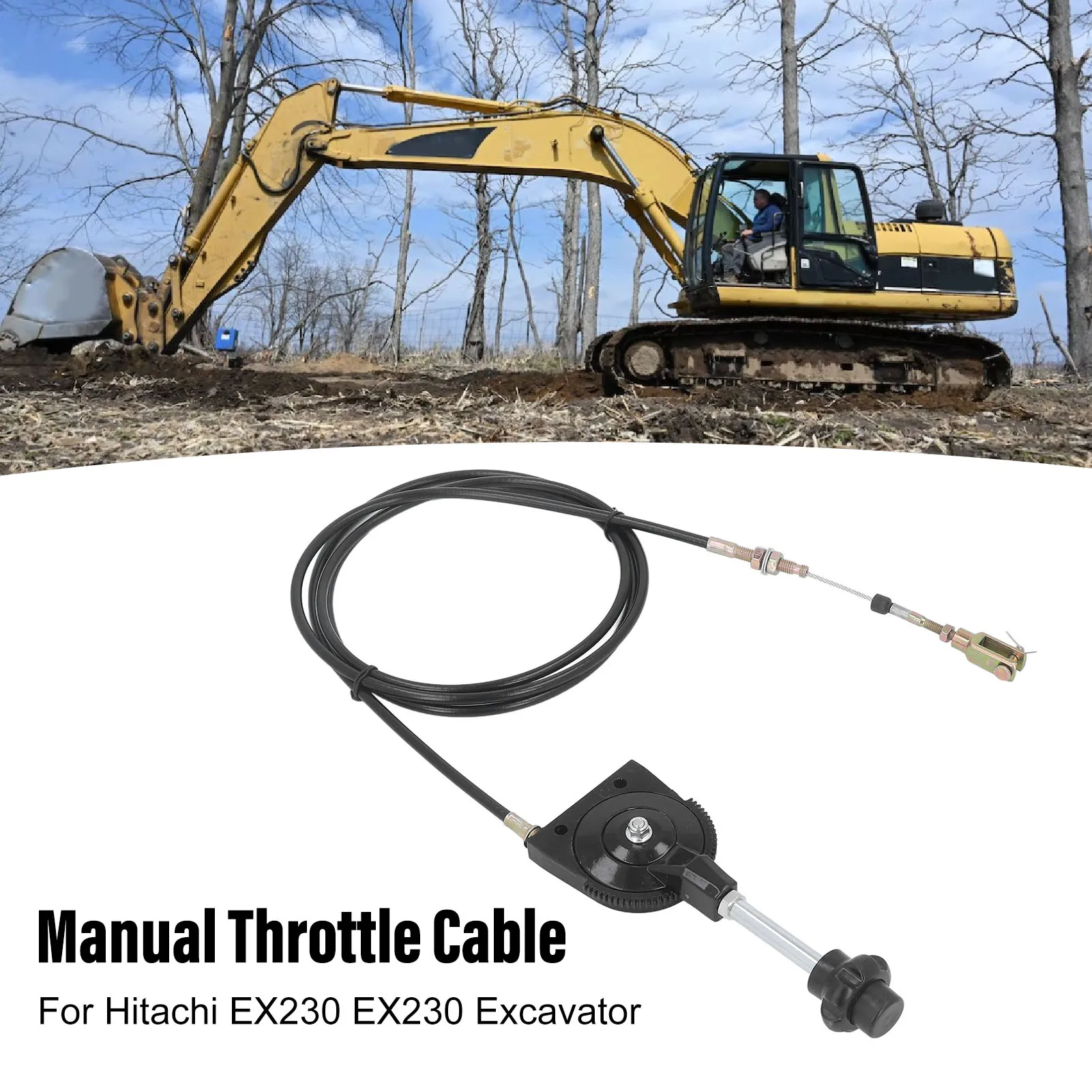 Excavator-Throttle-Control-Cable-Replacement-2-5-Meter-Manual-Flexible ...