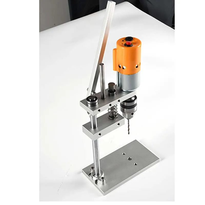 A small drilling machine with a chuck store