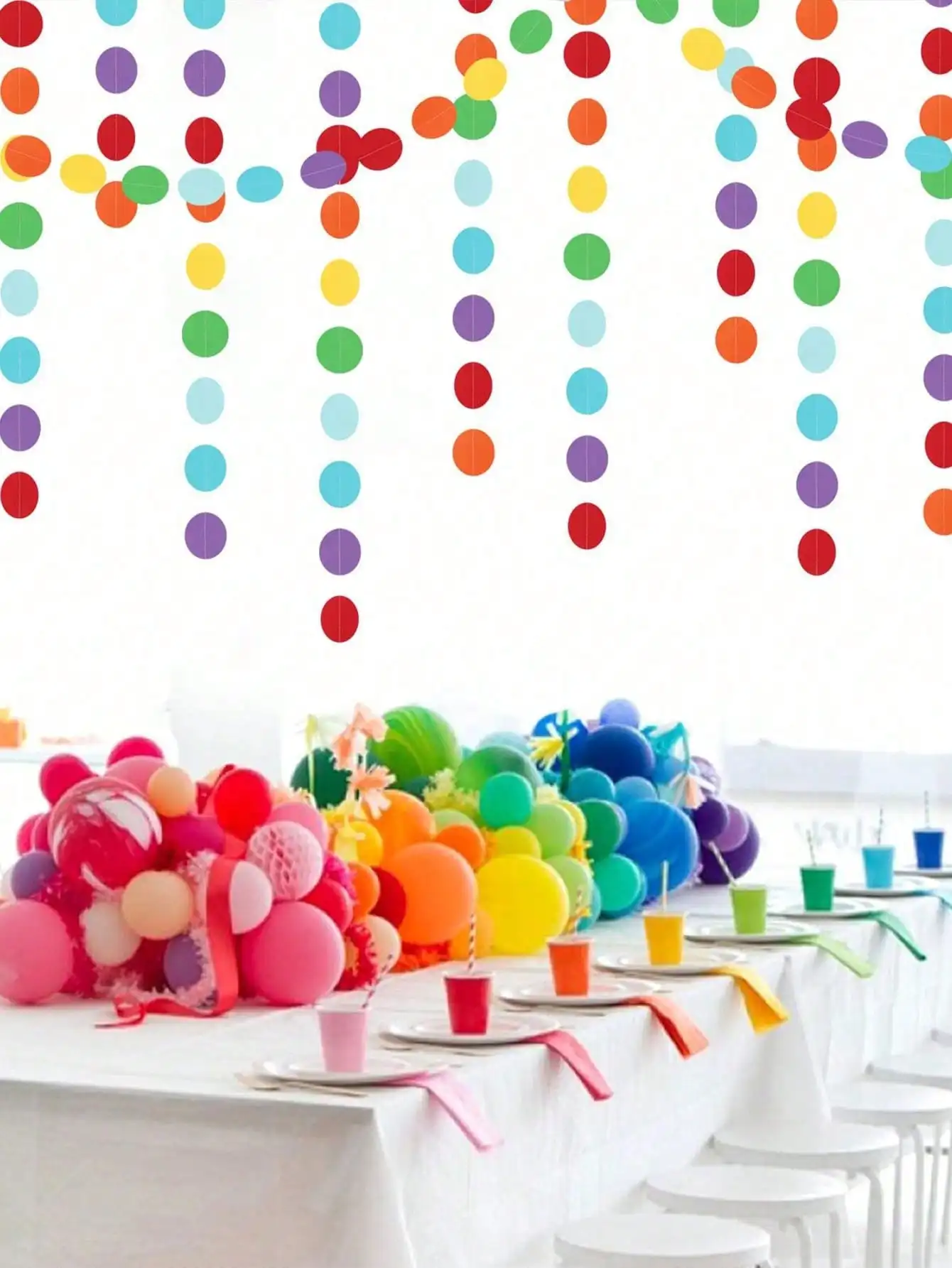 1pc-Colorful-Party-Paper-garland-Polka-Dot-Rainbow-Party-decorations ...
