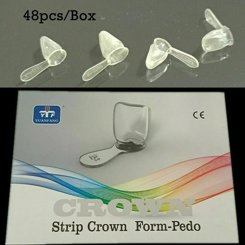 96pcs-Dental-Kids-Anterior-Crowns-Transparent-Pediatric-Deciduous-Strip ...